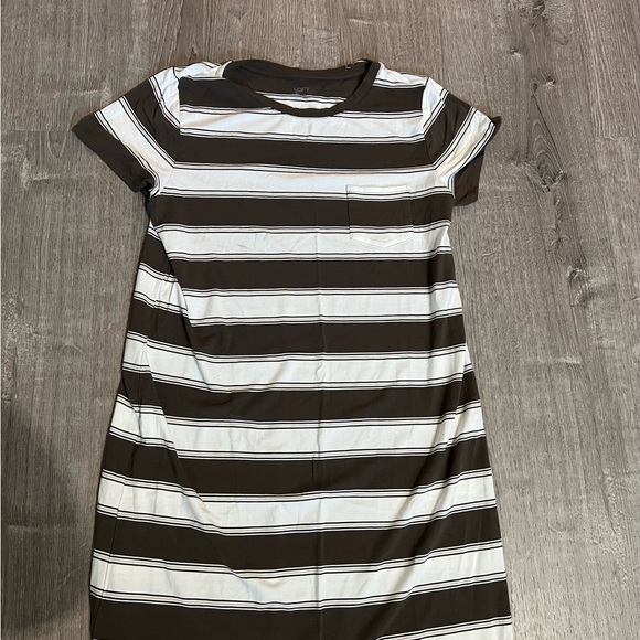 LOFT | Dresses | Loft Striped Midi Dress | Poshmark